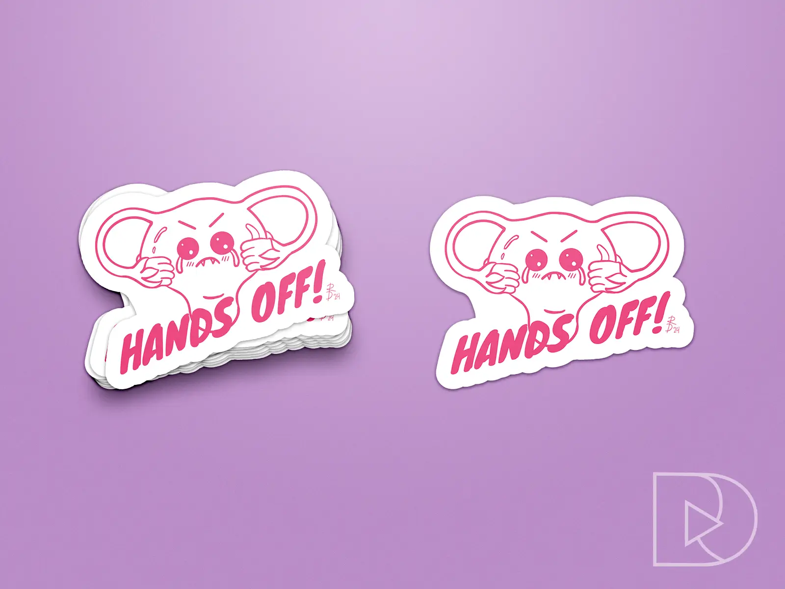 reproductive freedom charity sticker | print design R. Diehl Creative